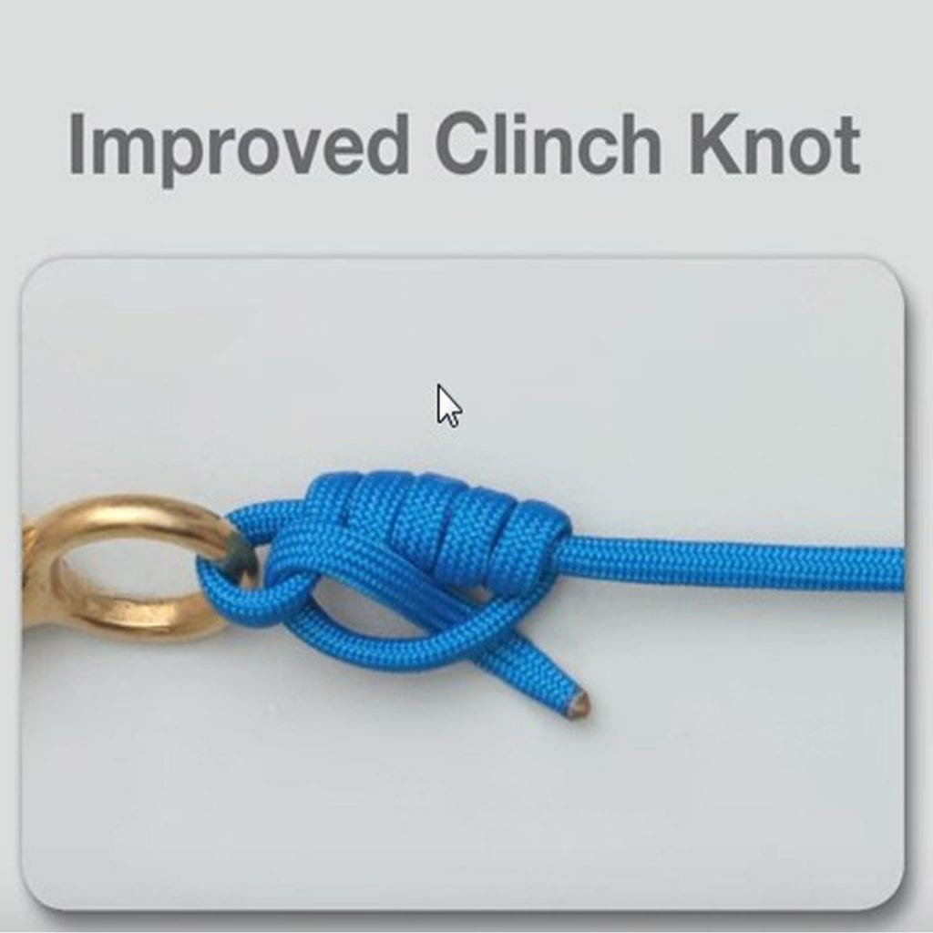 קשר "אחיזה " משופר - Improved clinch knot - מפגש הדייגים